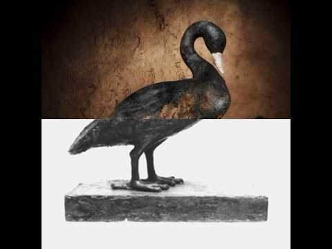 Tutankhamun’s Wooden Goose Covered with Back Resin