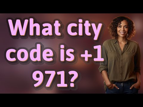 What city code is +1 971?