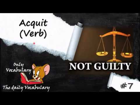 (English) Acquit meaning #7 {GRE, CAT, GMAT, CSAT, UPSC, SSC, Banking}