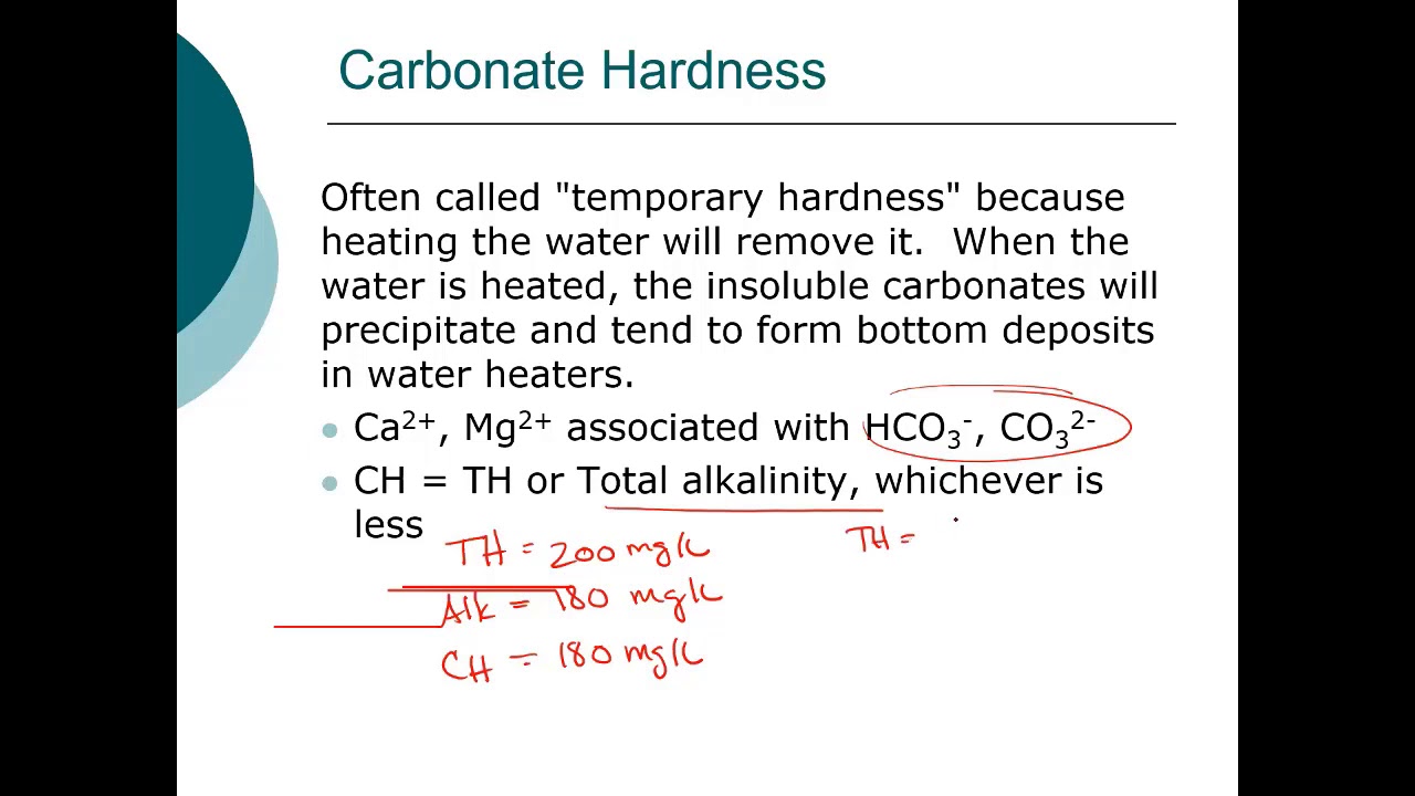 ENE 480 Hardness and alkalinity review
