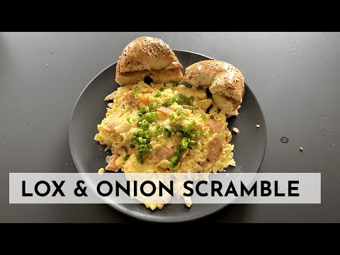 Lox & Onion Scramble [Breakfast]