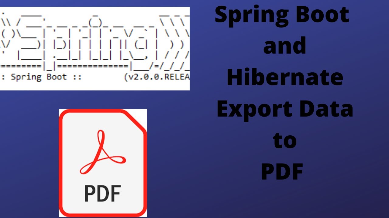 Spring Boot Pdf Generation Example | How To Export Data to Pdf in Java | Export Data to Pdf