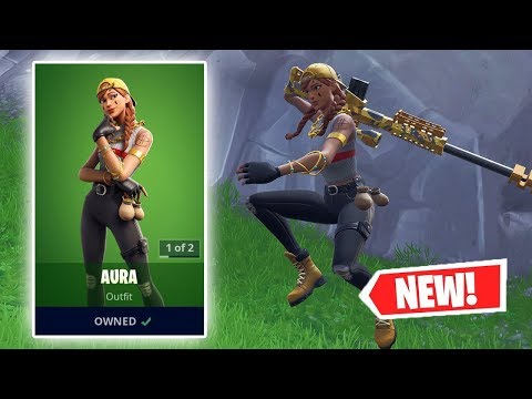 NEW AURA SKIN Gameplay in fortnite!