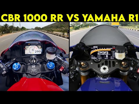 2024 CBR 1000 RR VS Yamaha R1 | 0 TO 300 | TOPSPEED !!!