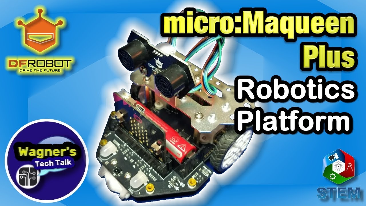 Build a Robot with the micro:bit Maqueen Plus | DFRobot - Line Tracking, Obstacle Avoidance +more