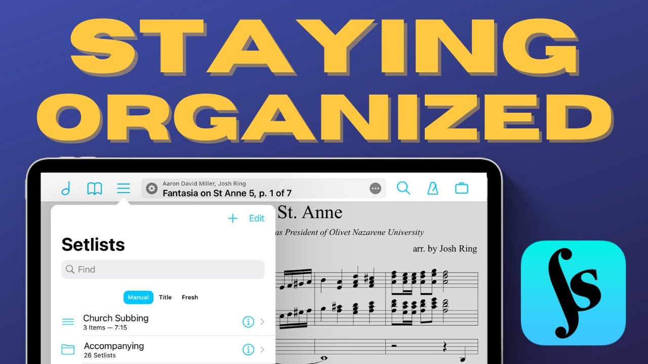 forScore: Optimal Organization