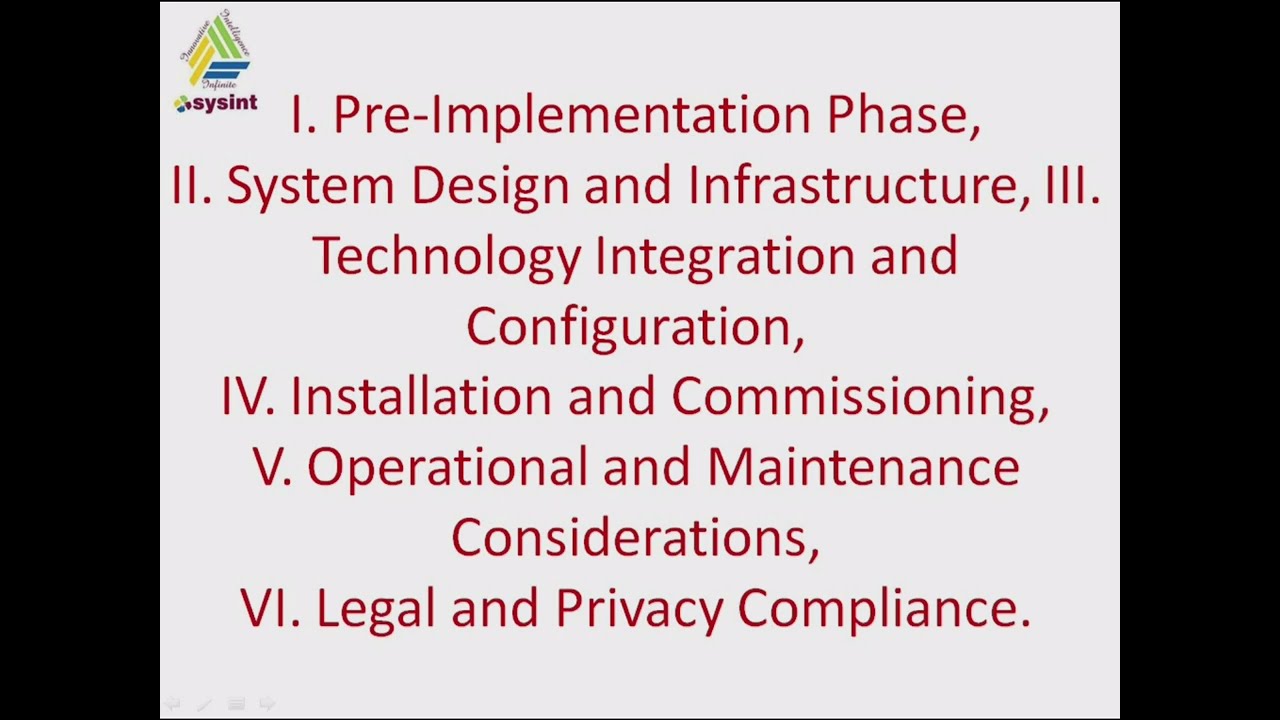 Implementing CCTV Systems by Best Practices, Challenges & Consideration @MalarTechWorld