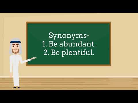 A WORD A DAY AWAD Abound Meaning, Pronunciation & Usage