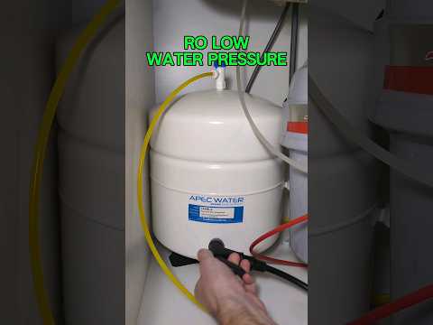 Increasing water pressure on a Reverse Osmosis water tank - #diy #shorts #reverseosmosis