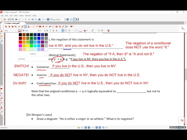 Understanding Truth Tables: Conditional Statements and Their Negations | Galaxy.ai