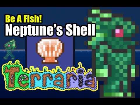 Steam Community :: Video :: BE A FISH in Terraria with Neptune's Shell ...