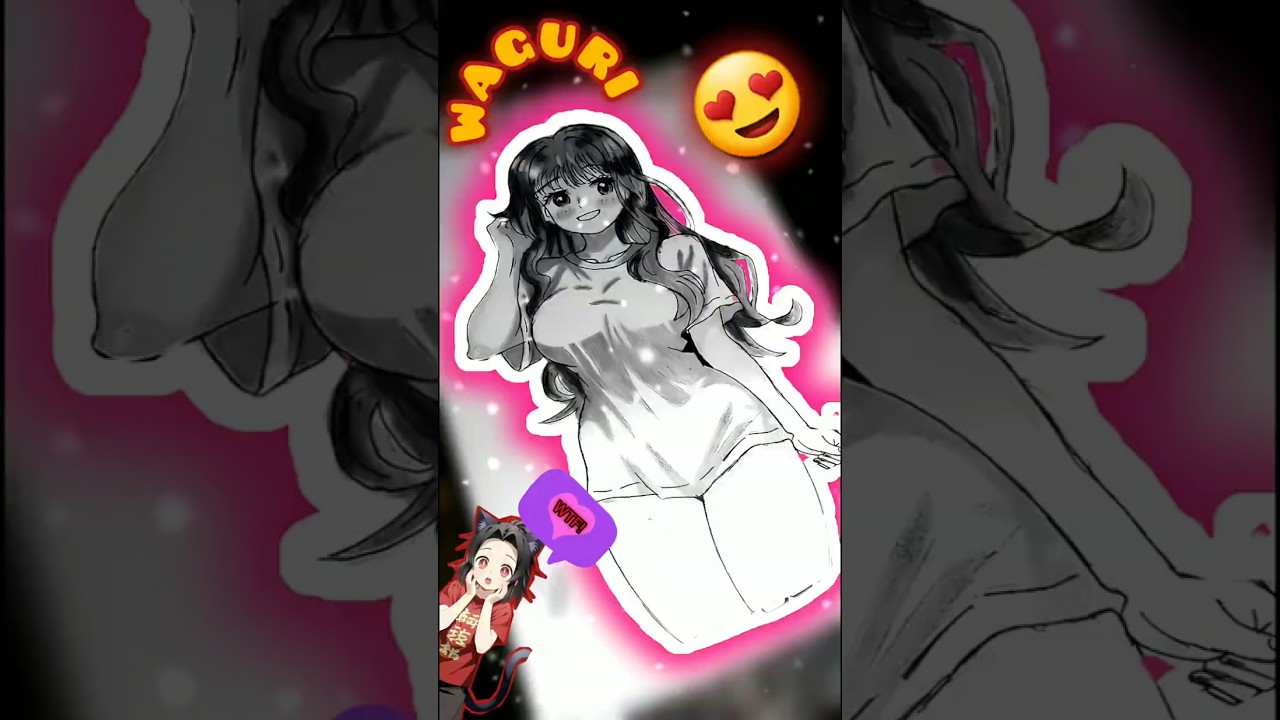 I DREW KAORUKO WAGURI IN BOLD OUTFIT.😍