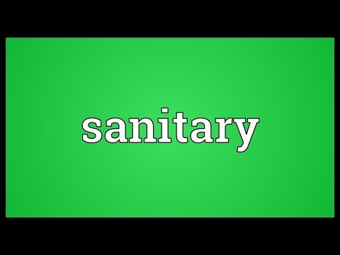 Sanitary Meaning