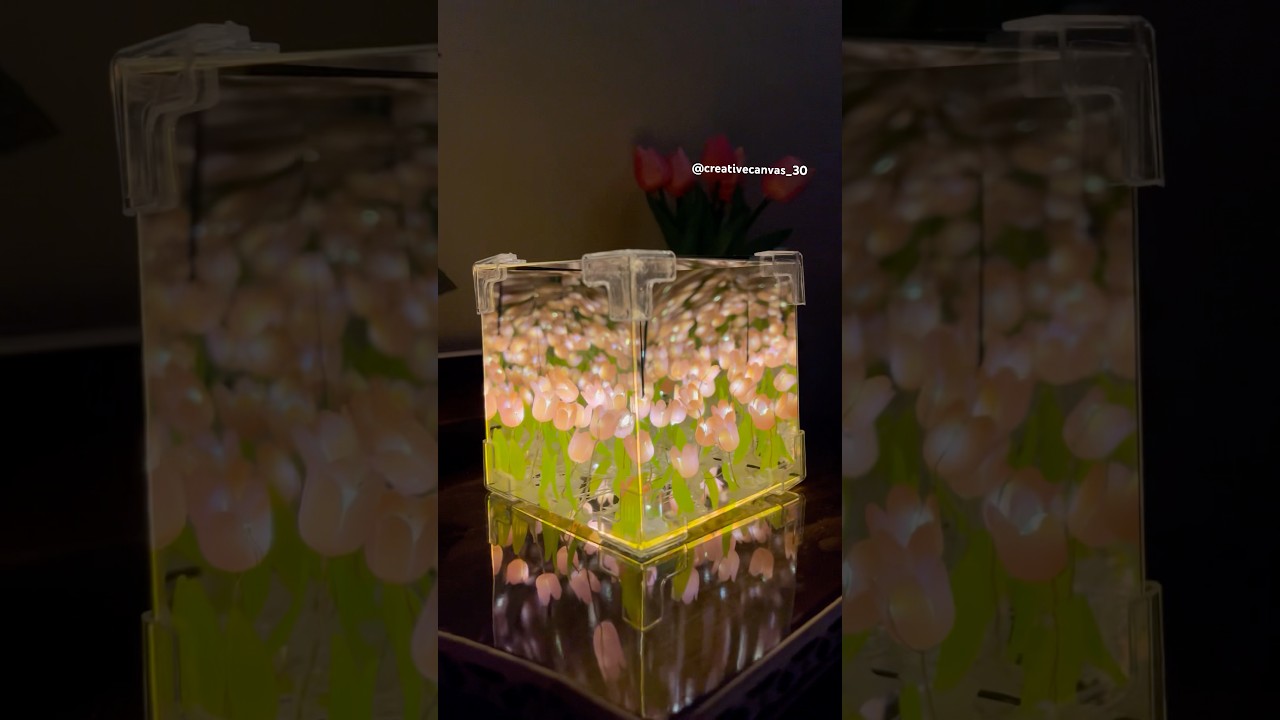 DIY Tulip Lamp Tutorial 🌷🌷 #shorts #shortsfeed