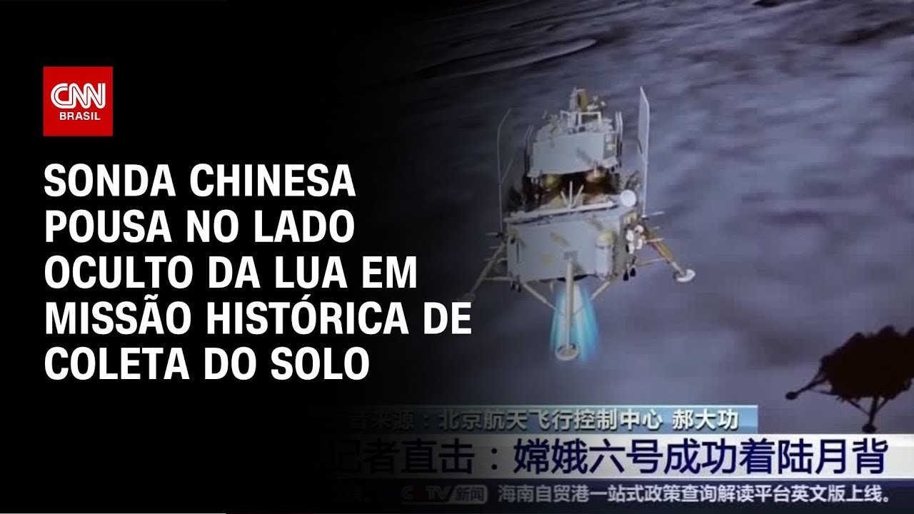Sonda chinesa pousa no lado oculto da Lua em missão histórica de coleta ...
