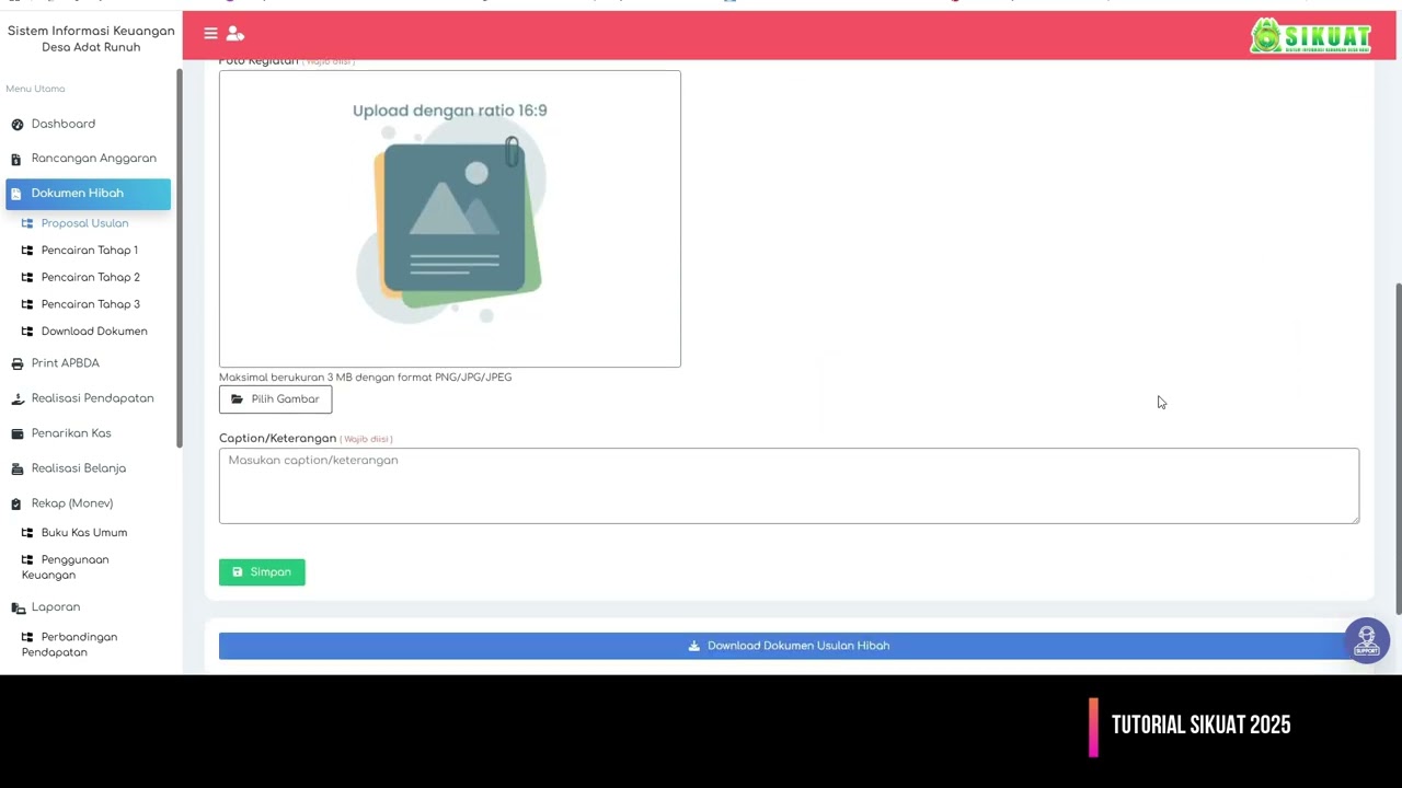 SIKUAT - TUTORIAL 2026 - TATA CARA DOWNLOAD DOKUMEN PDF PROPOSAL USULAN HIBAH