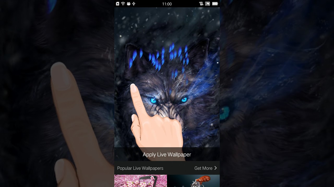 Wild wolf live wallpaper