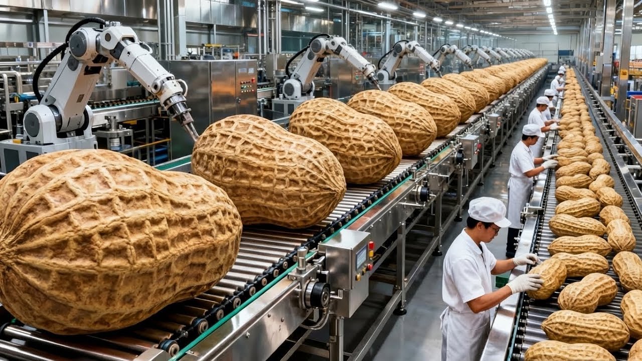 Inside a High-Tech Processing Plant: How They Create the Ultimate Nutty Texture (Full Process)