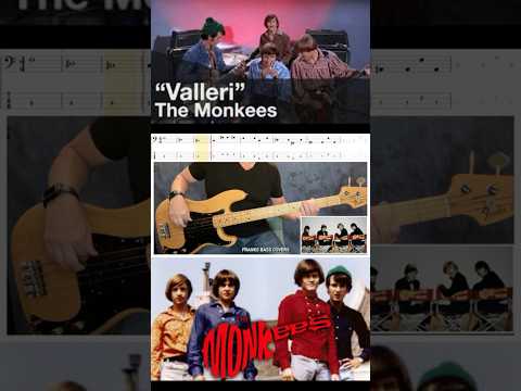 VALLERI - THE MONKEES - FRANKS BASS COVERS #shorts