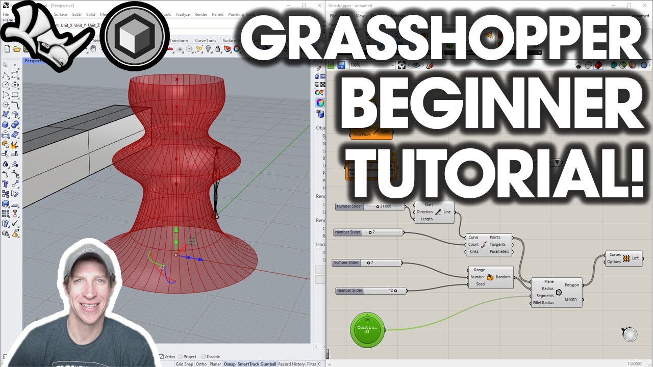 Getting Started with Grasshopper 3D - BEGINNERS START HERE!