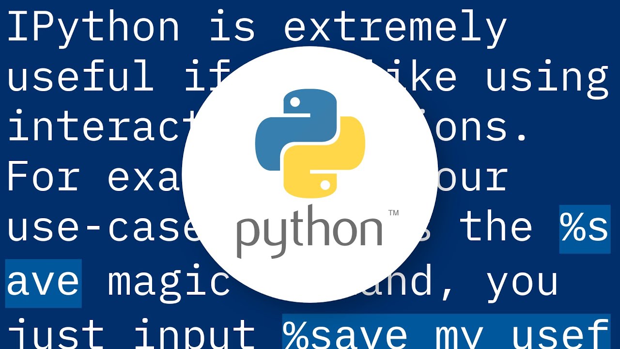 How to save a Python interactive session?