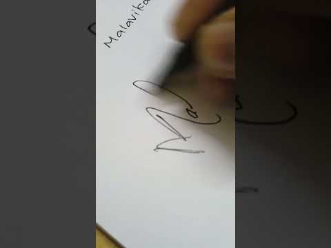 malavika name #signature ,signature. calligraphy.