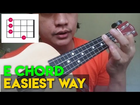 HOW TO PLAY E CHORD UKULELE EASIEST WAY TUTORIAL FOR BEGINNERS