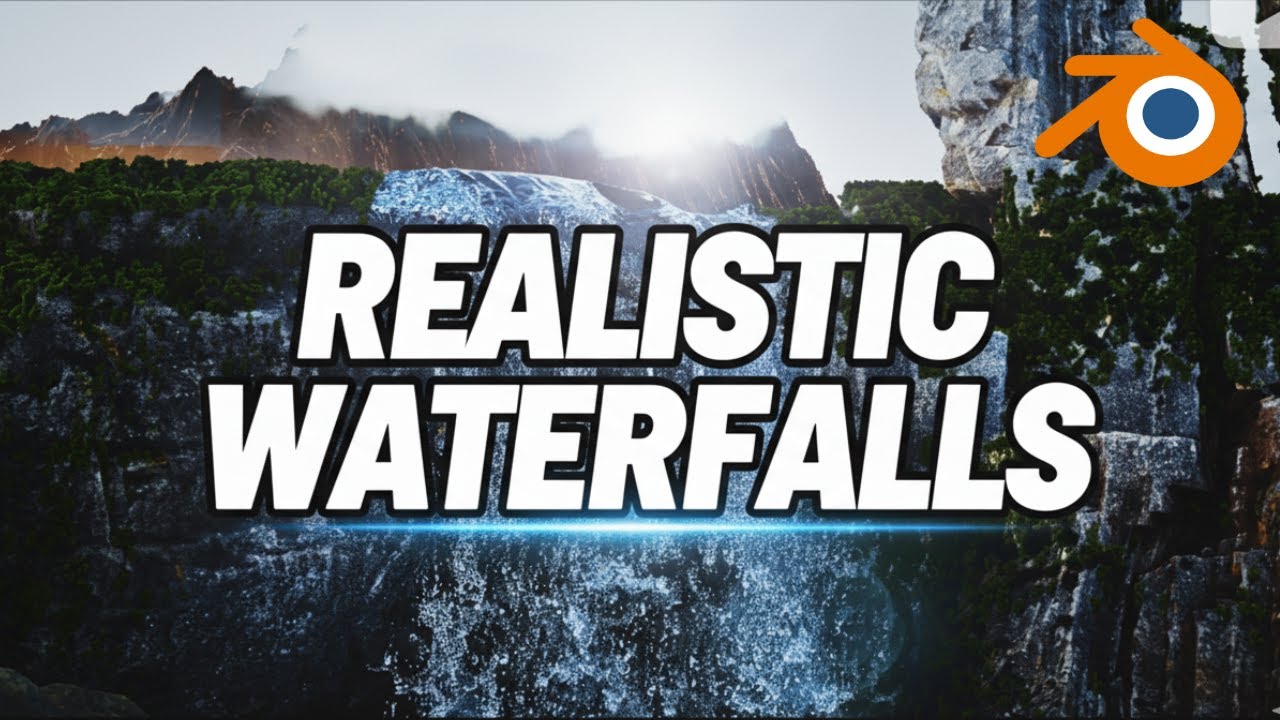 How to make a 3D Waterfall in Blender 4.5 (Beginner Tutorial)