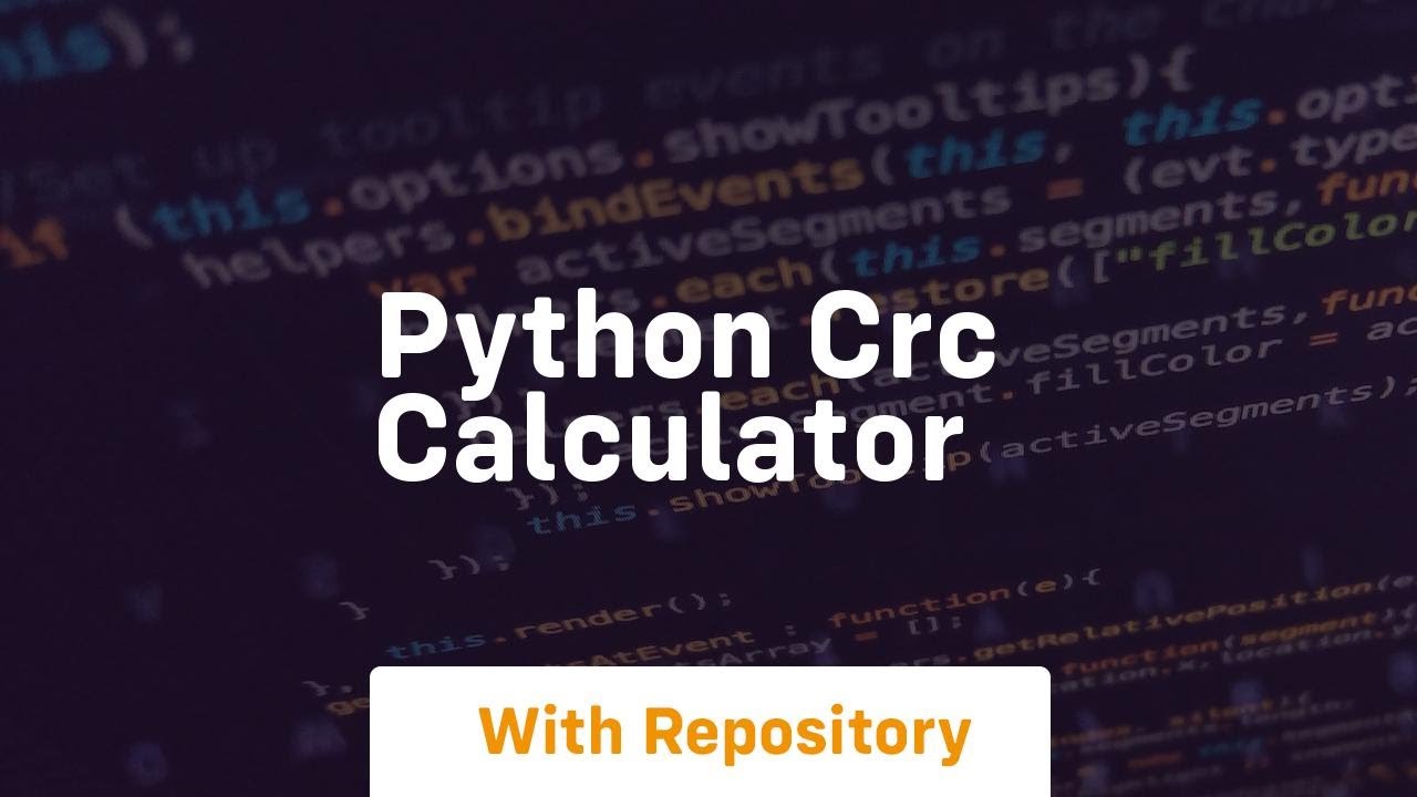 python crc calculator