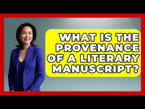What Is The Provenance Of A Literary Manuscript? - The Collectibles Guide