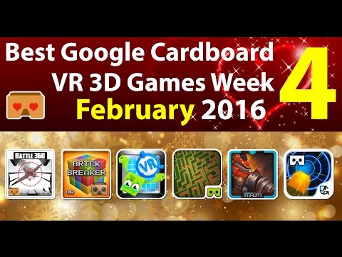 Best Google Cardboard VR 3D Games Week 4 February 2016 Android & iOS