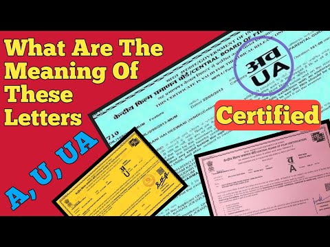 Movie Start होने से पहले A, U, UA Certificate का मतलब क्या है? | Image On Blaze | #Shorts