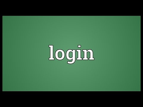 Login Meaning