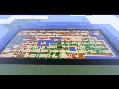 Legend of Zelda Overworld NES Map Built in Minecraft