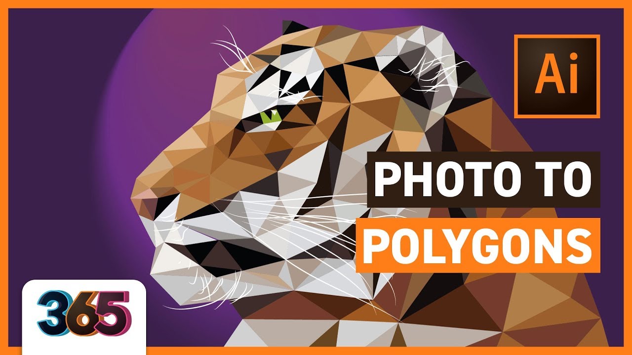🐯 Photo to Polygons | Illustrator Tutorial #166/365