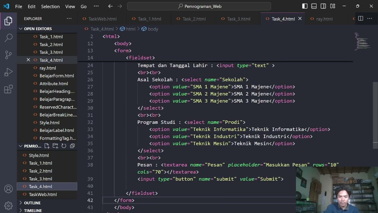 Strutktur dasar Pemrograman Web