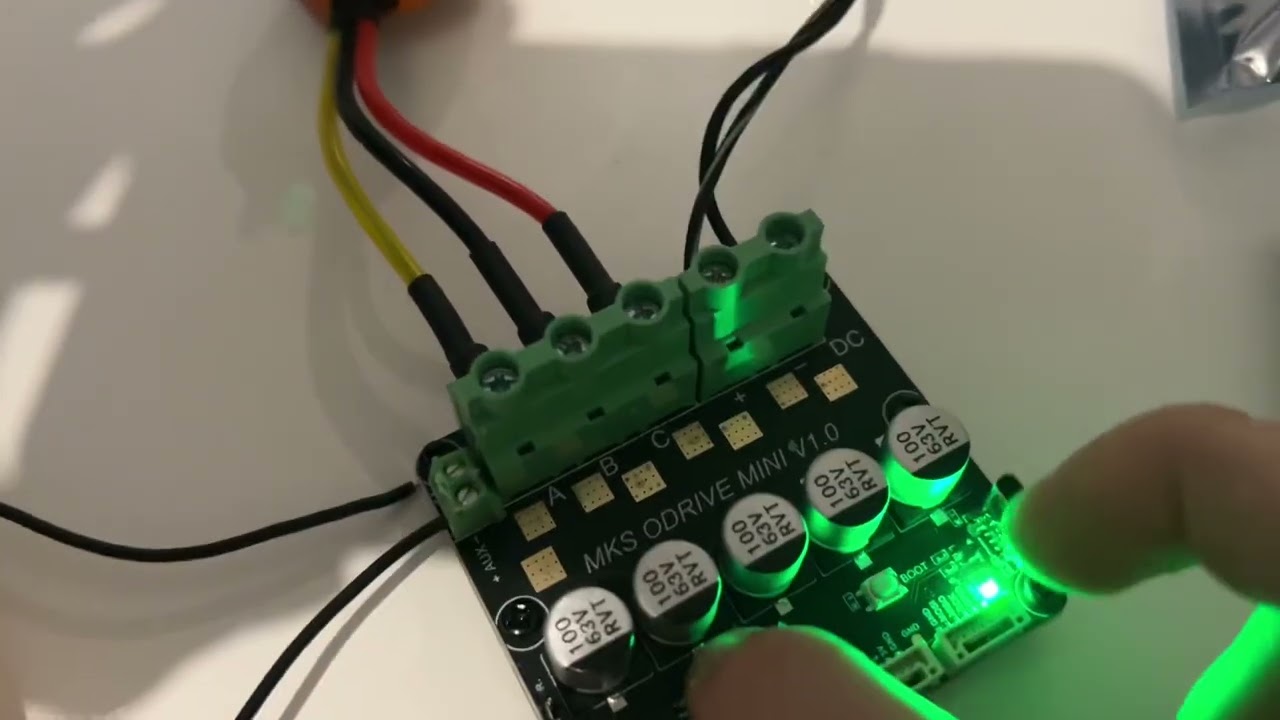 New BLDC motor: FOC control slow speed high torque function first test