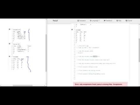 Learn Relational Algebra Examples Part 1 - Mind Luster