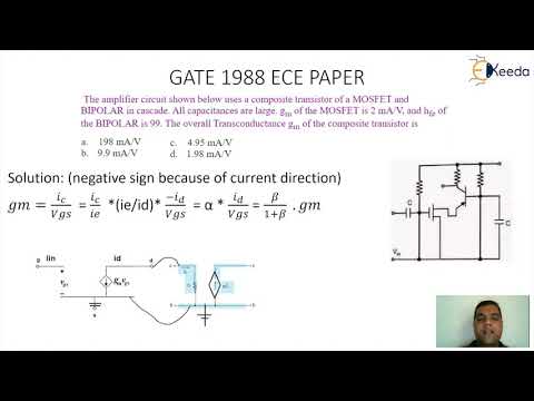 Multistage Amplifier Problem Solving - GATE Analog Circuits Session 1 Video Lecture - Analog ...