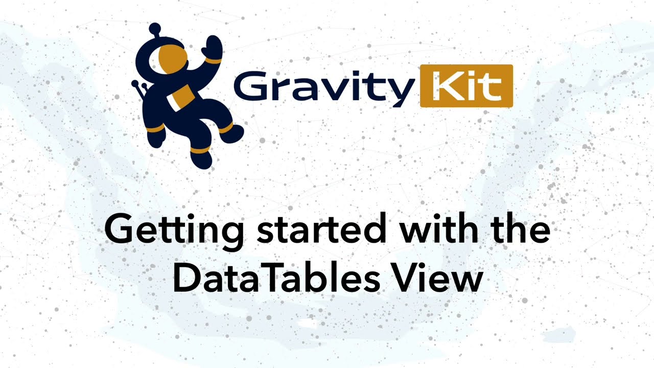 Getting Started With the GravityView DataTables Layout