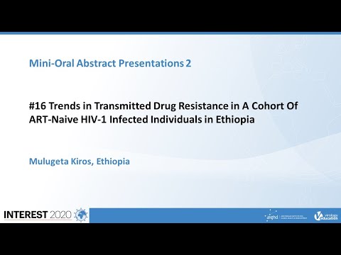 Trends in Transmitted Drug Resistance in A Cohort Of ART-Naive HIV-1 Infected... - Mulugeta Kiros