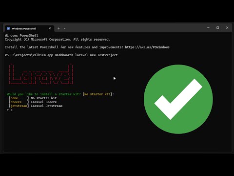 Laravel New Project Create Command