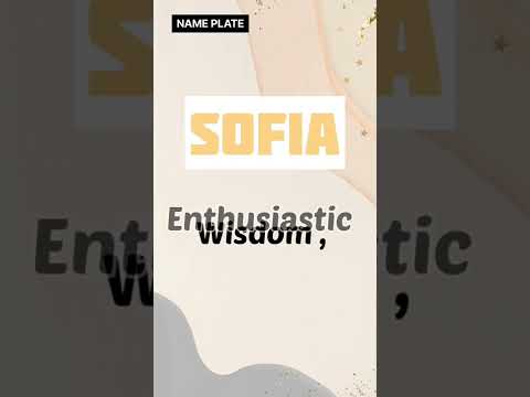 Sofia Name Meaning . Comment Your Beautiful Names Below :) #shorts #subscribe #name #meaning