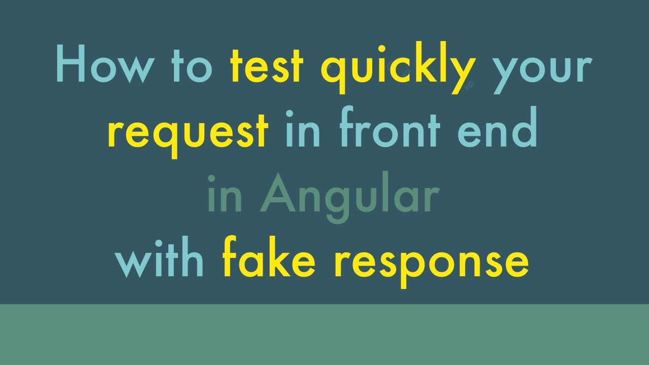 How to quickly test the front end | Angular | Testing | Chart.js | ng2-charts | Aelli codes