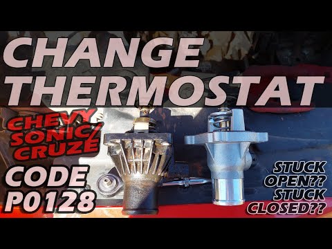 Chevy Sonic/Cruze Change Thermostat - OBD II CODE P0128 Coolant Temperature Too low/Too High