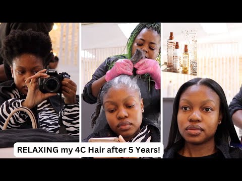 RELAXED my 4C HAIR After 5 years! | Mizani Hair Products