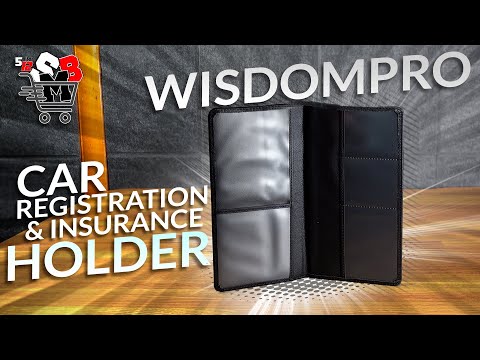 Wisdompro Car Registration and Insurance Holder