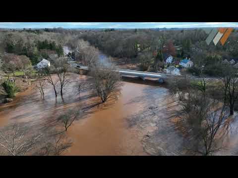Conestoga River Flooding in Lancaster County Pennsylvania