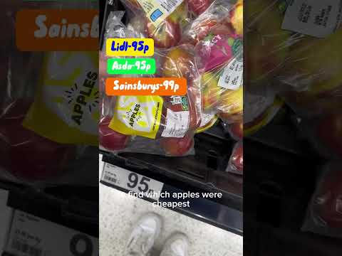Supermarket comparison UK: apples