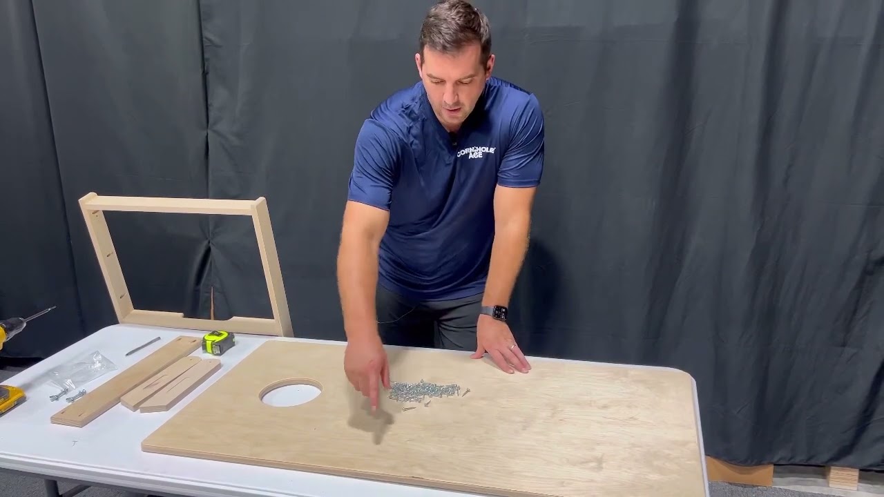 DIY Cornhole Board Set Kit Assembly How To Video